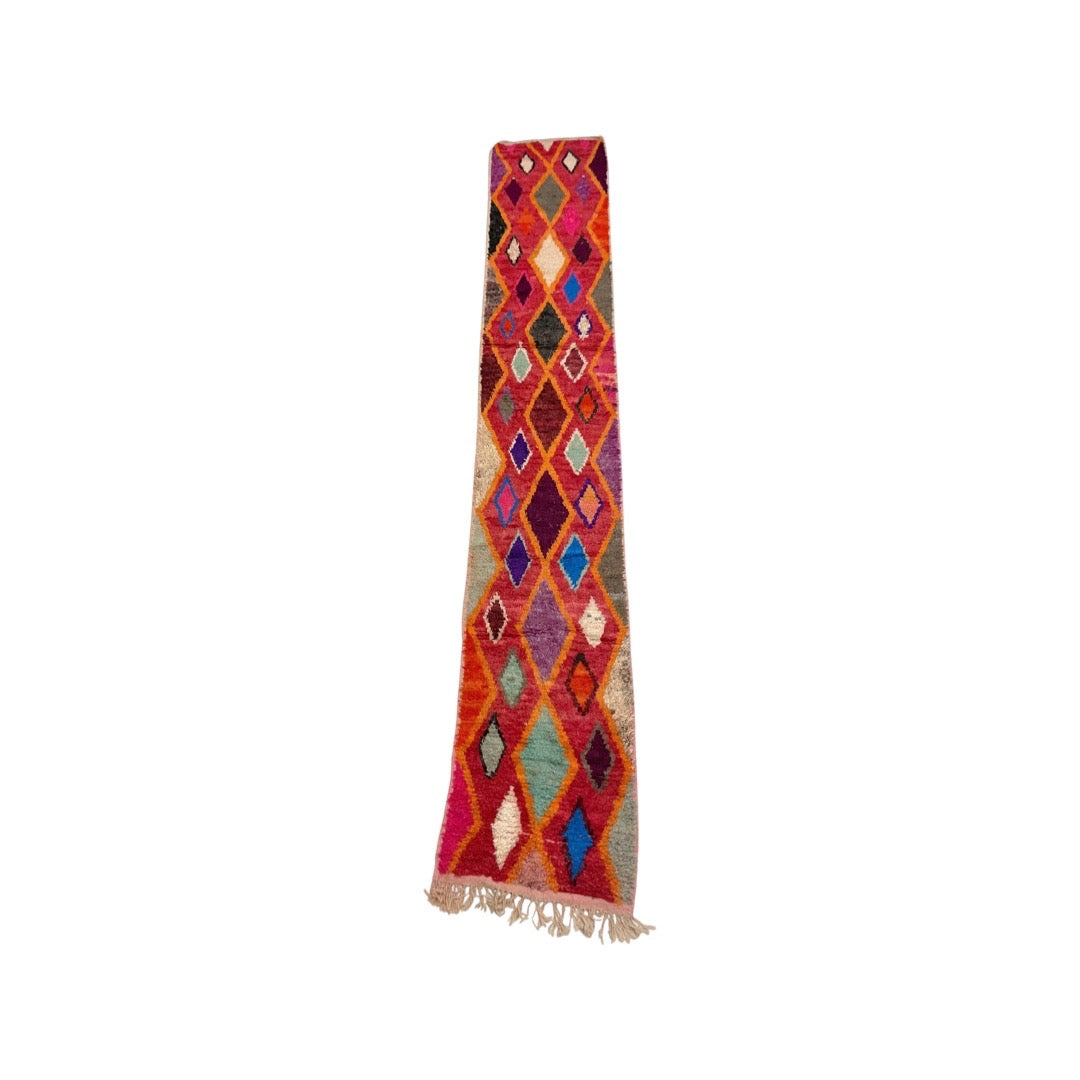 Red Moroccan Runner | 2’ 3” x 13’ 1”– Kantara | Moroccan Rugs